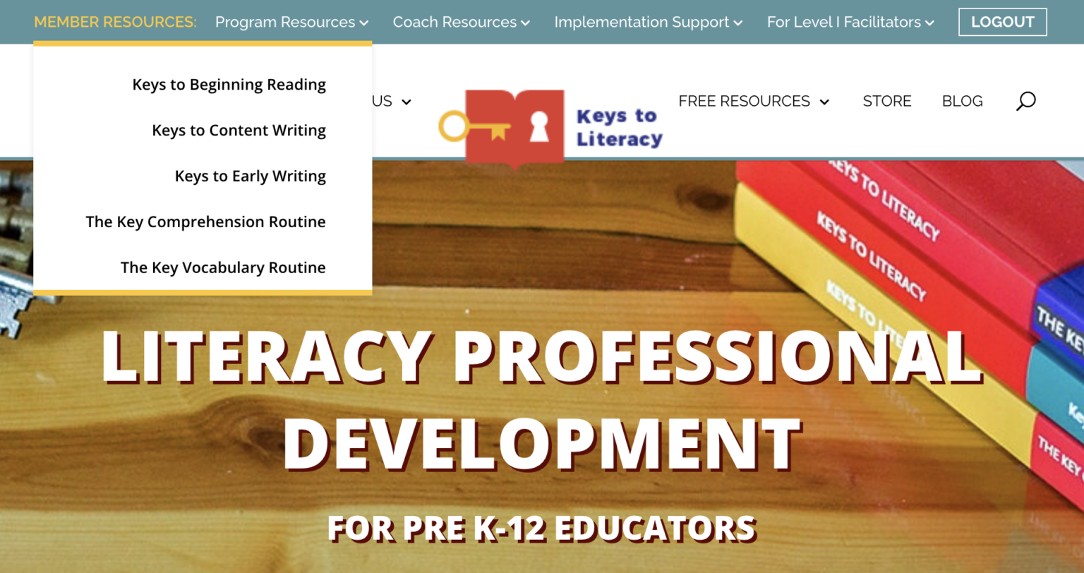 Member Resource Center - Keys to Literacy
